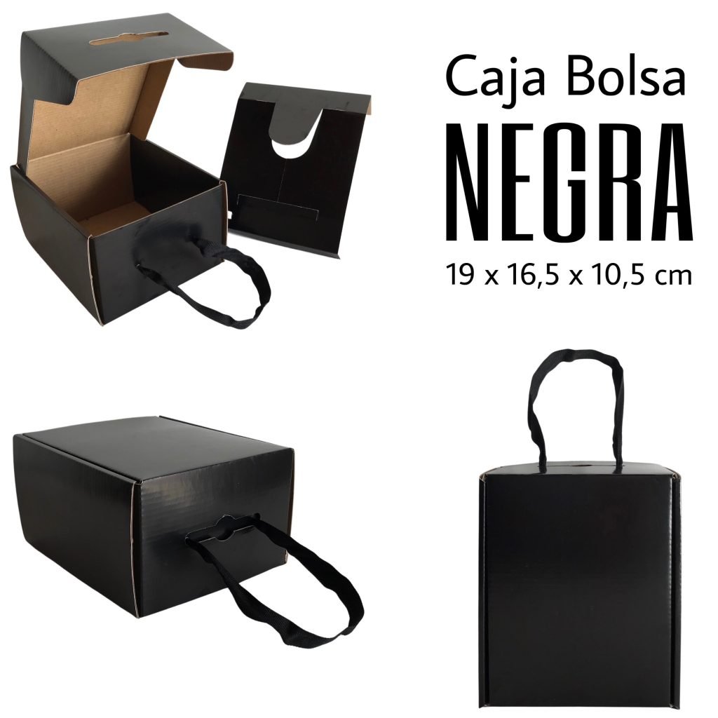 Caja Bolsa NEGRA para mates (Lisas) 50 UNIDADES – Despensa de Cajas